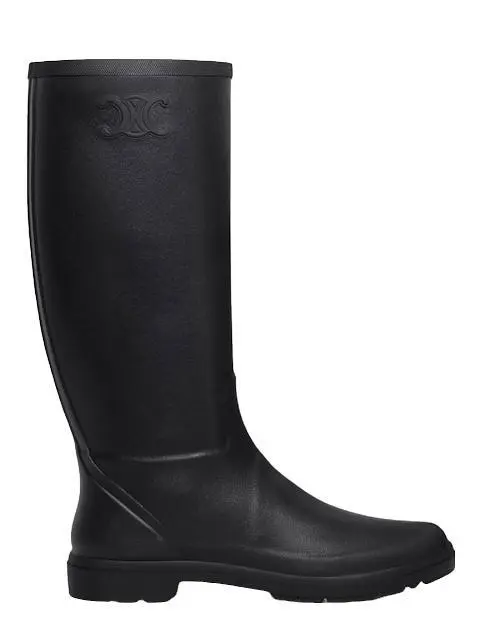 Celine High Rainboots - Black