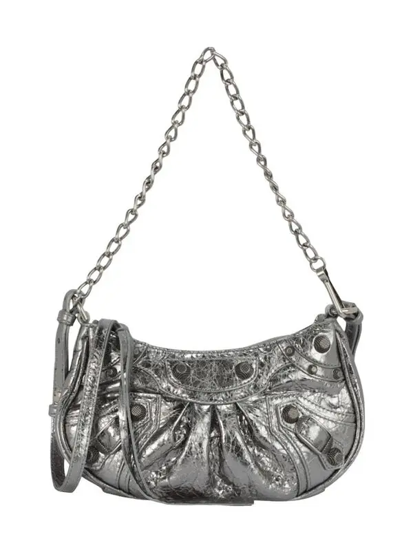 Balenciaga Le Cagole Mini Shoulder Bag - Silver