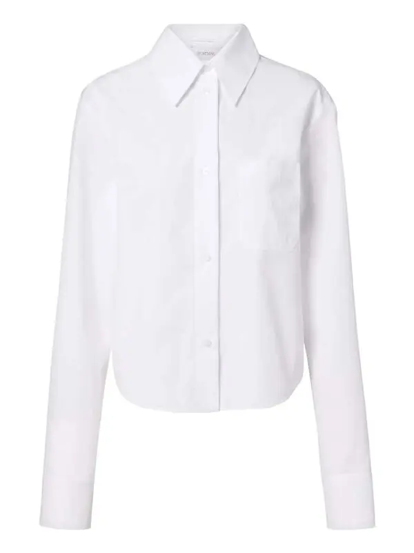 Sportmax Ceppo Cotton-blend Poplin Shirt - White