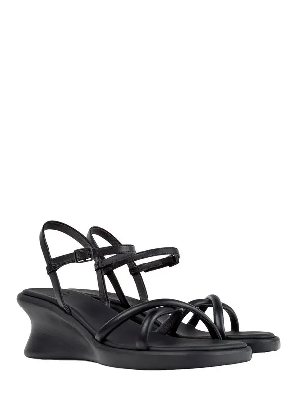 Camper Louise Wedge Sandal - Black