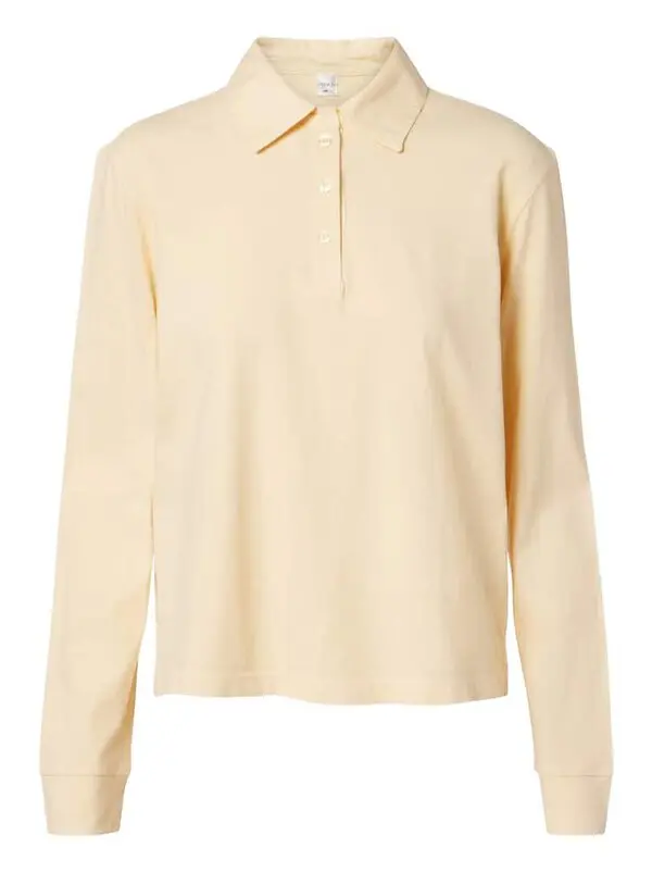 LESET Margo Cotton Polo Shirt - Yellow