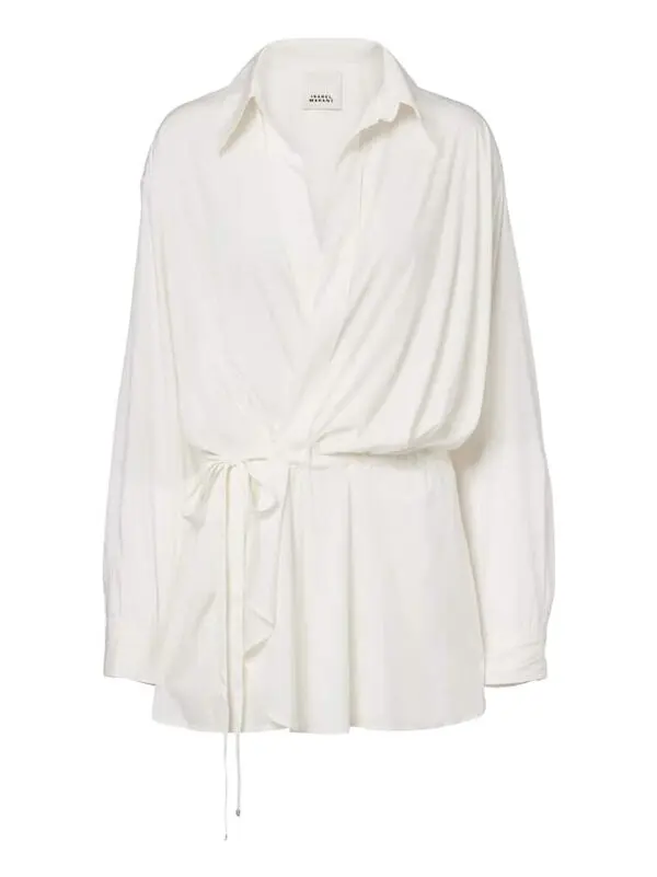 Isabel Marant Keren Satin Blouse - White