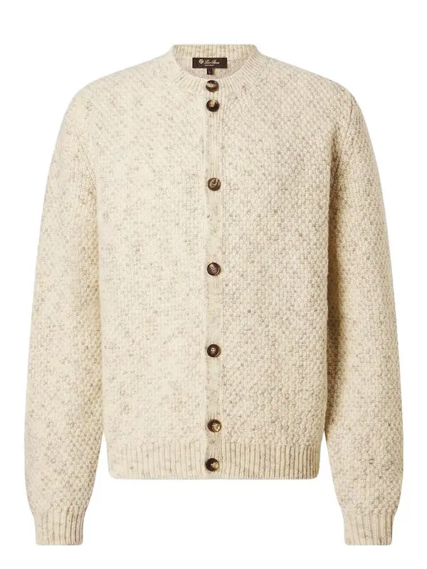 Loro Piana Wool And Cashmere-blend Cardigan - Beige