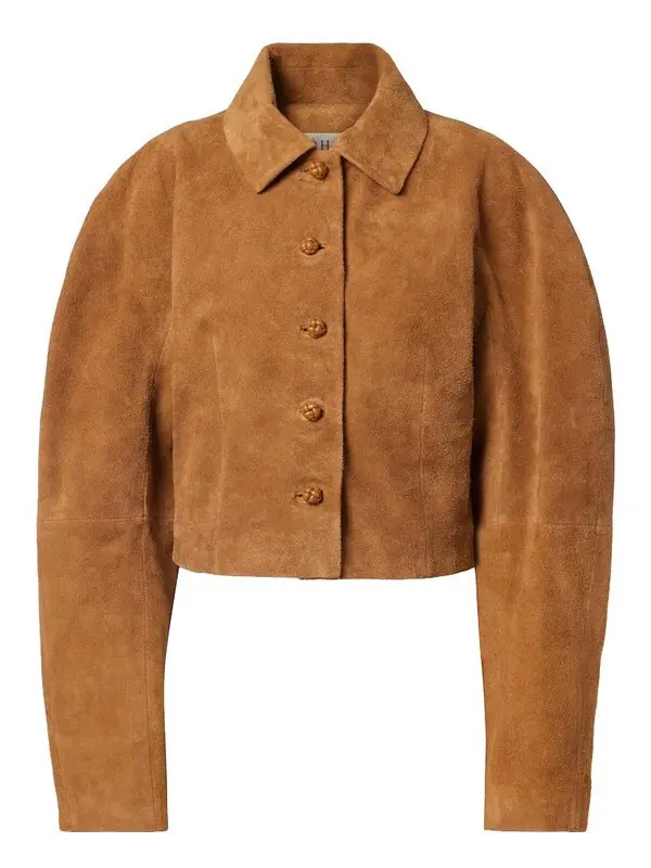 RÓHE Suede Jacket - Brown