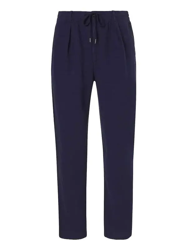 Polo Ralph Lauren Linen Straight Pants - Blue
