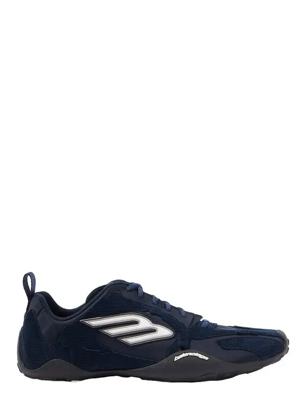 Balenciaga Monday Ultra Corduroy-trimmed Sneakers - Blue