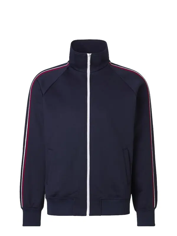 Saint Laurent Cotton-blend Track Jacket - Blue