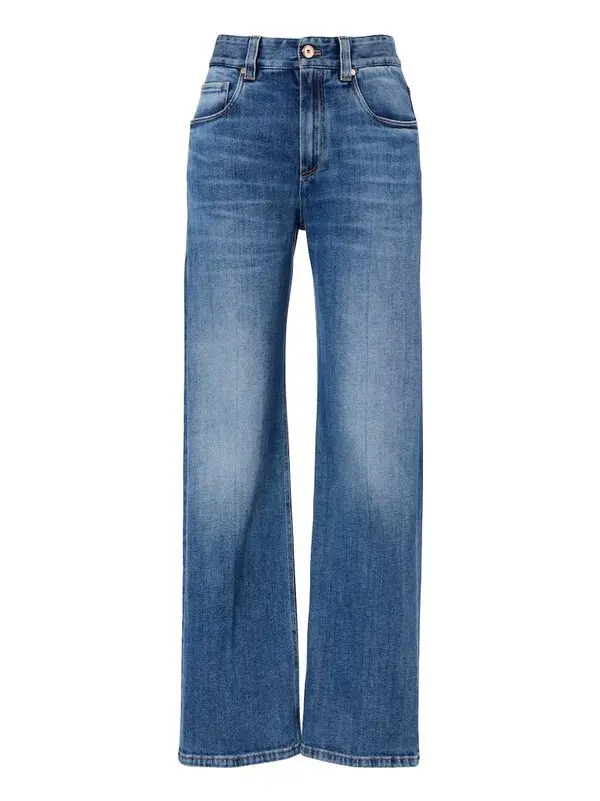 Brunello Cucinelli Wide-leg Jeans - Blue