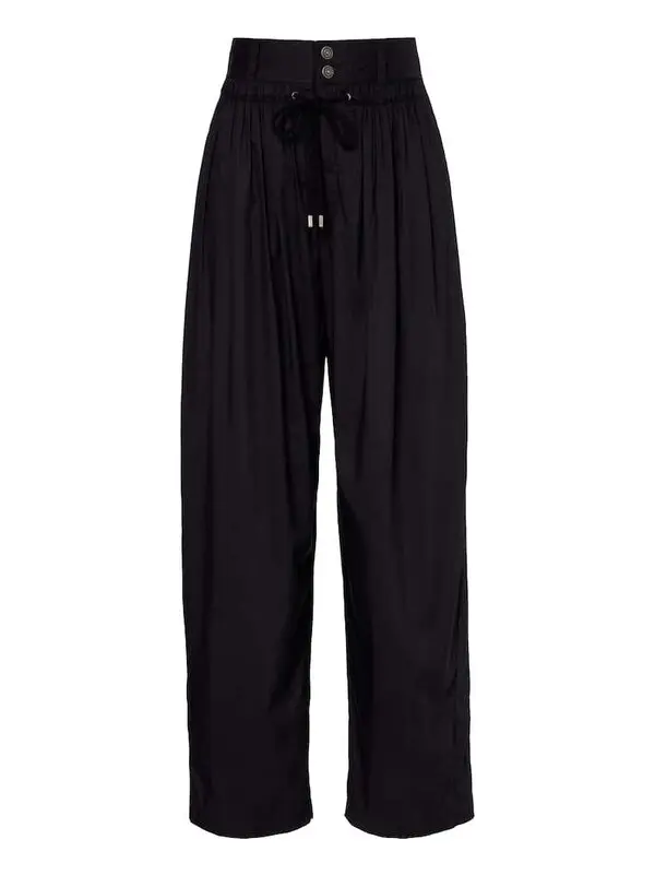 Isabel Marant Inaya High-rise Wide-leg Pants - Black