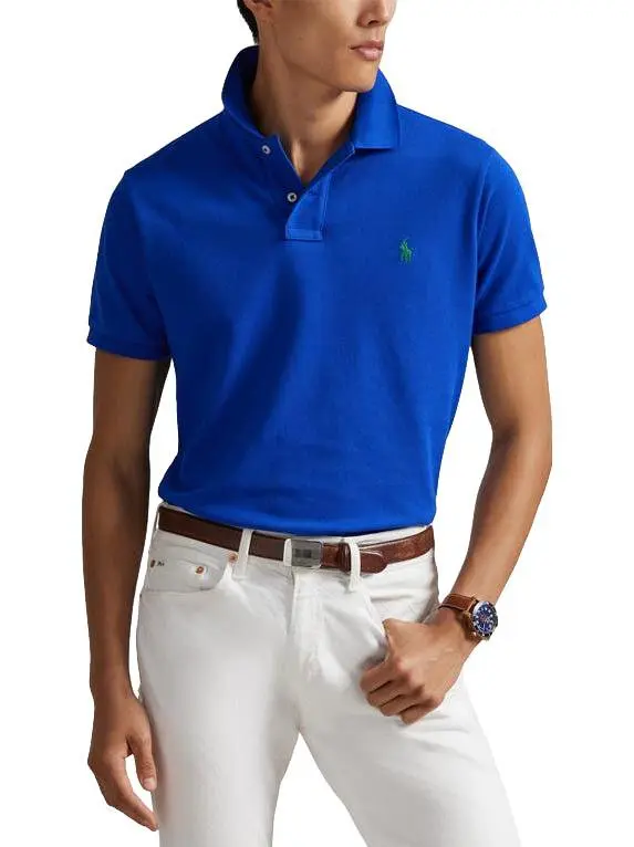 Polo Ralph Lauren The Iconic Cotton Piqué Polo - Pacific Royal