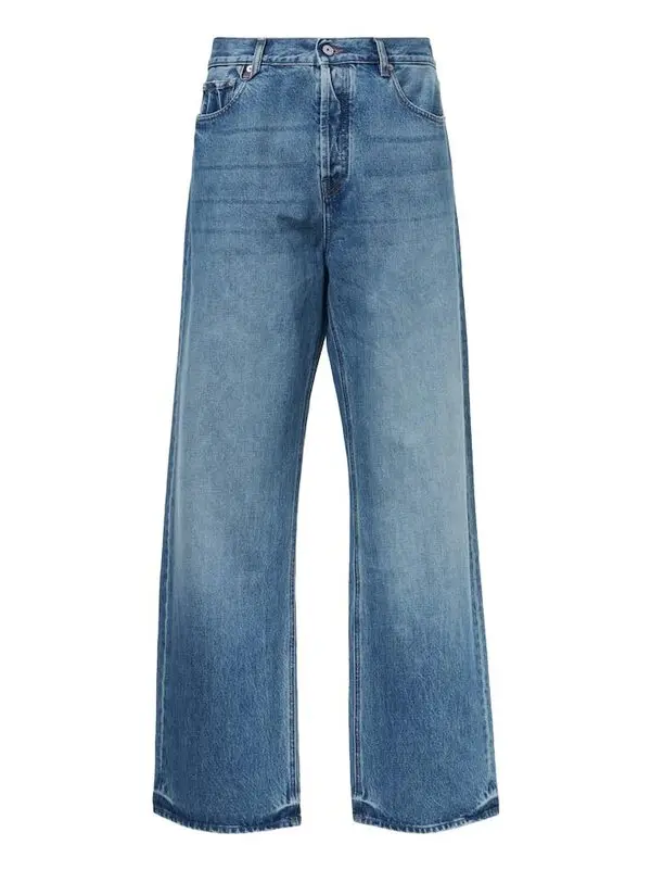 Jacquemus Faded Straight Leg Jeans - Blue