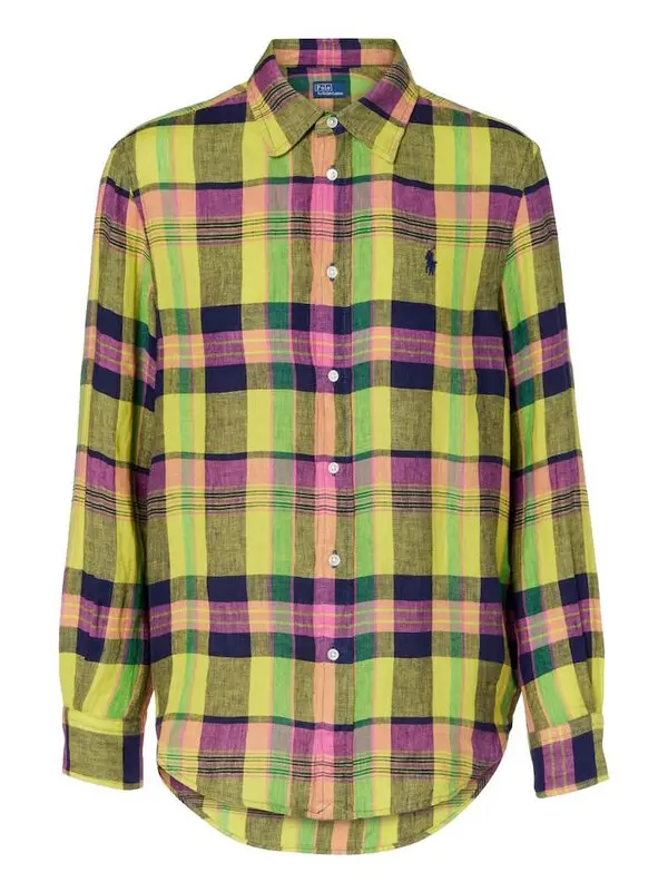 Polo Ralph Lauren Checked Linen Shirt - Multicoloured