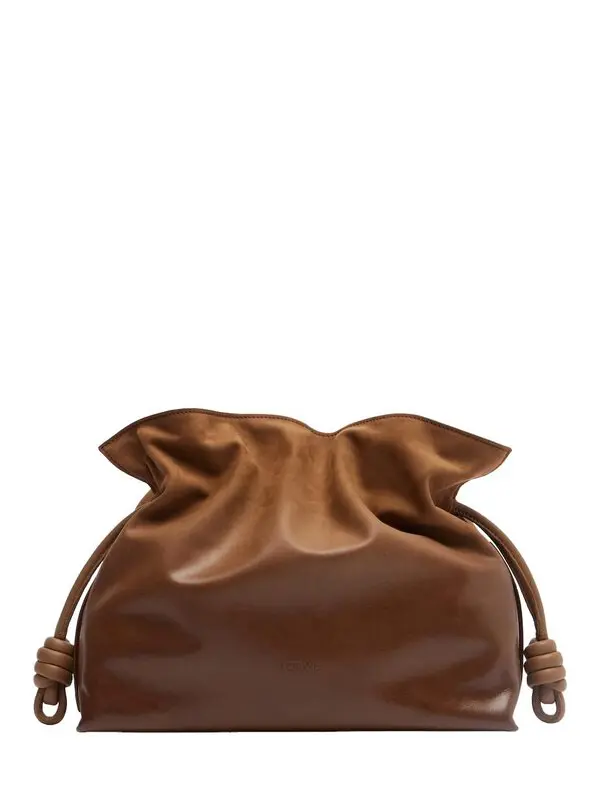 Loewe Flamenco Medium Clutch - Brown