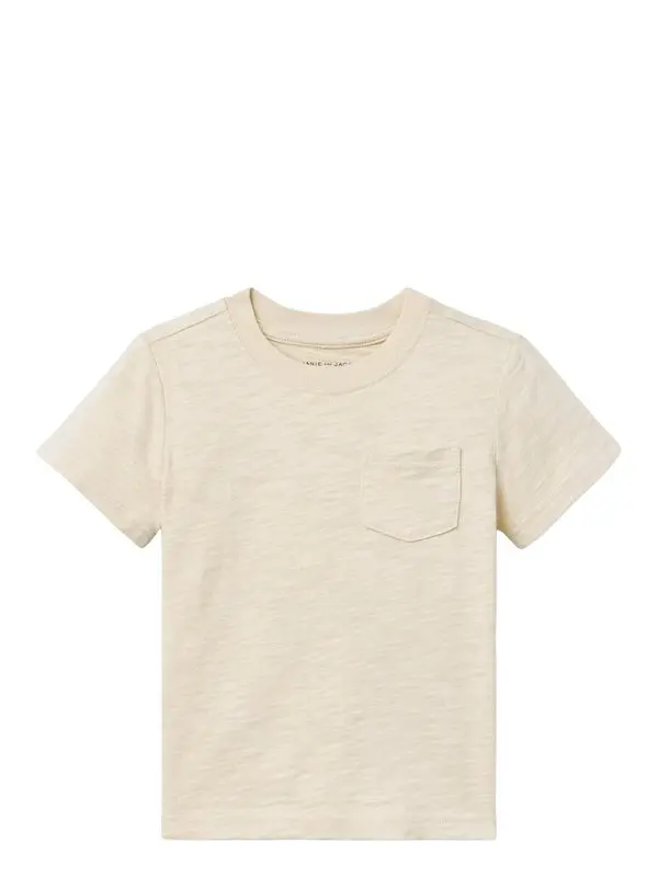 Janie And Jack The Slub Tee - Beige