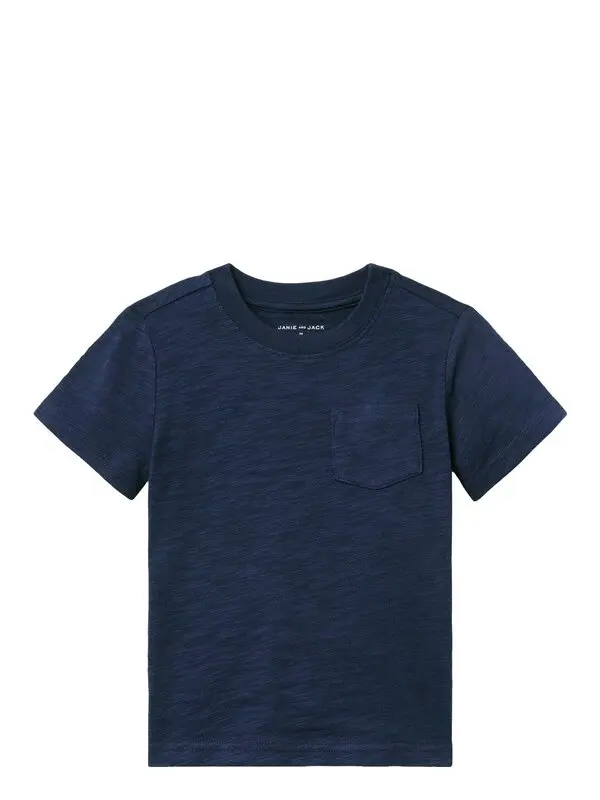 Janie And Jack The Slub Tee - Blue