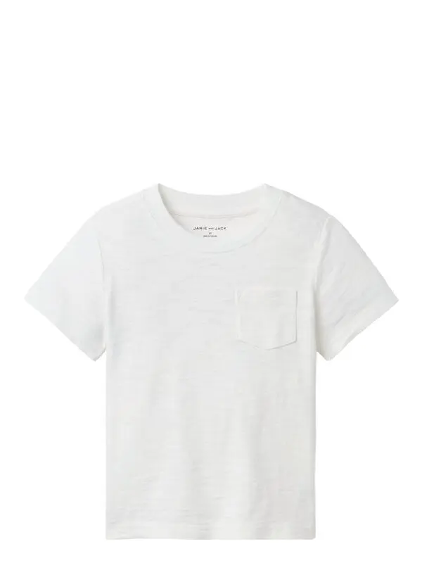 Janie And Jack The Slub Tee - White
