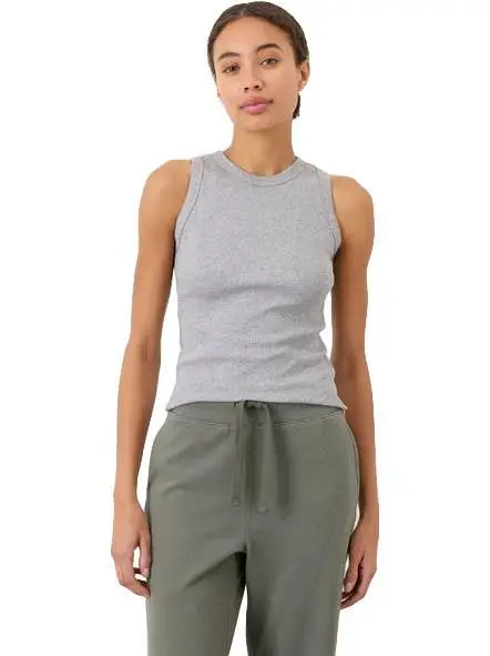 PACT Perfect Rib Layering Tank - Heather Grey