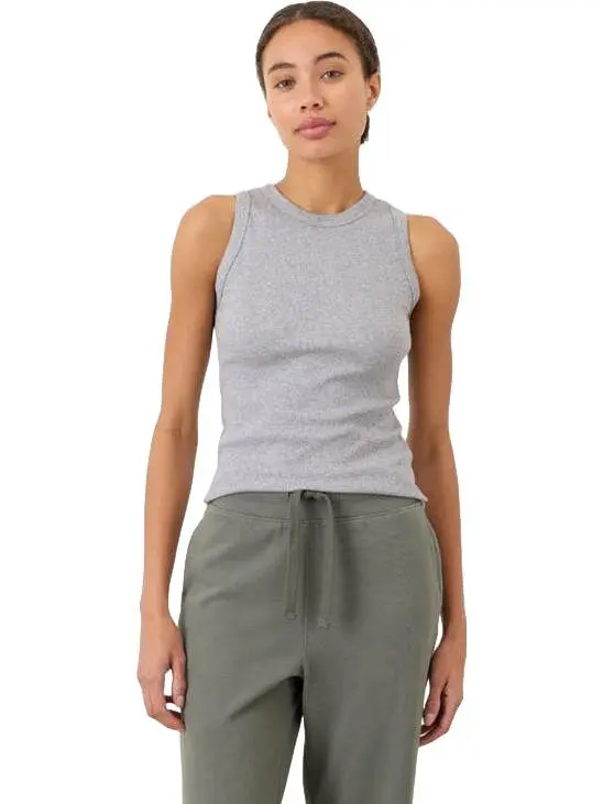 PACT Perfect Rib Layering Tank - Heather Grey