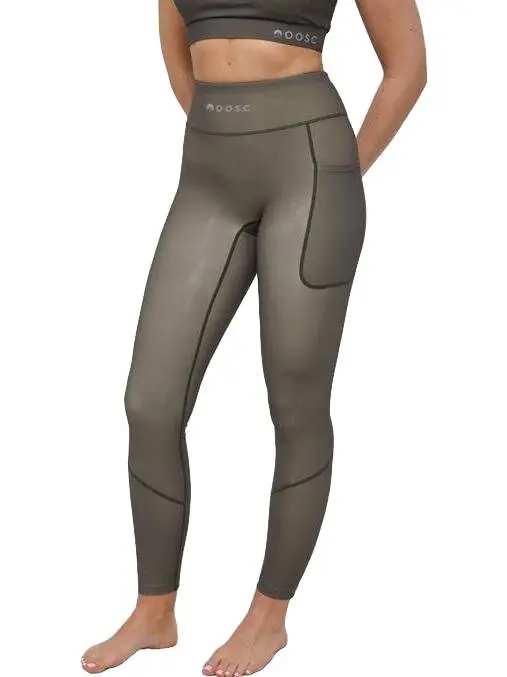 OOSC High-waisted Active Leggings - Khaki
