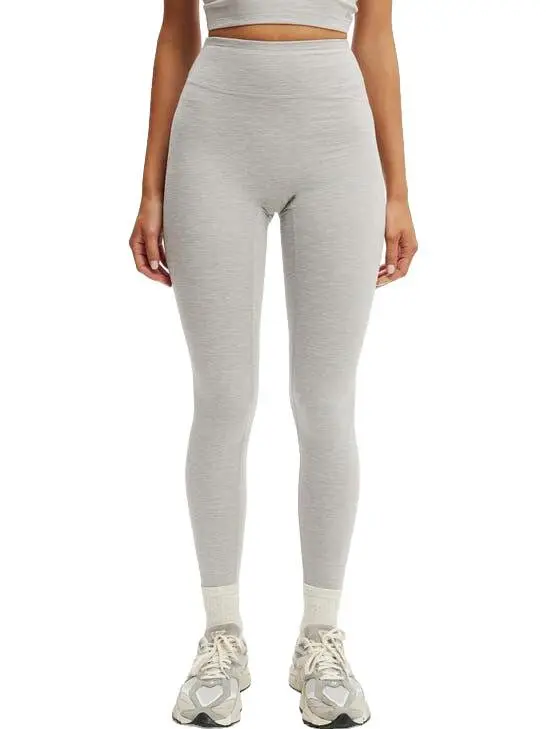 Cotton:on Active Ultra Soft Contour Full Length Tight - Light Grey Marle