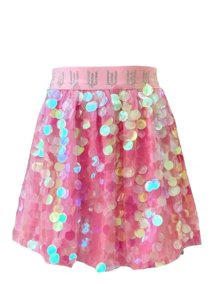 LOLA + THE BOYS Sequin Skirt - Pink