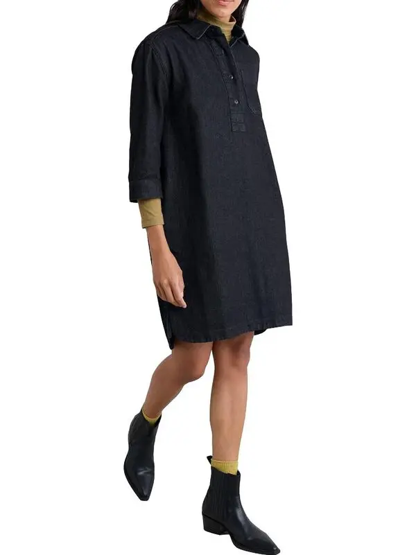 SEASALT CORNWALL Guidebook Denim Shirtdress - Dark Wash