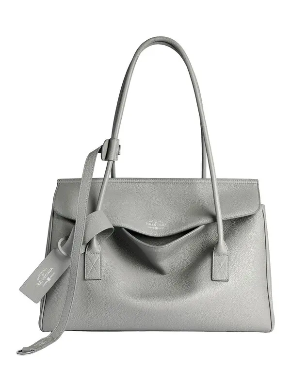 Balenciaga Carrie Carry All Bag - Grey & Silver