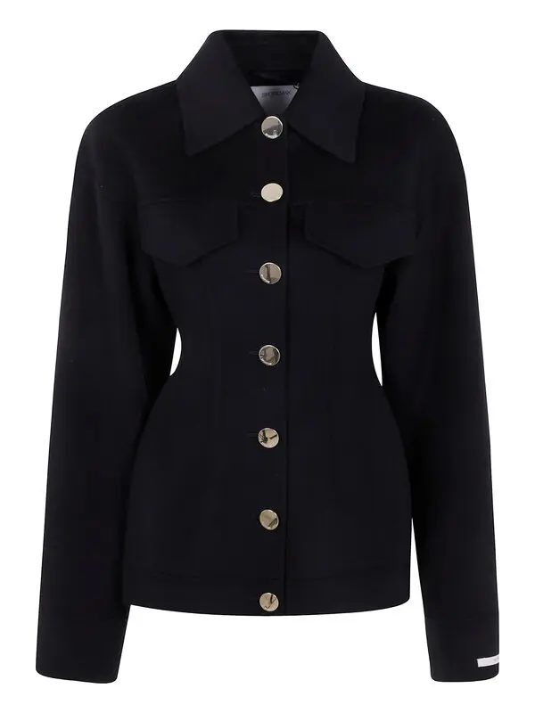 Max Mara Fitted "egeo" Jacket - Black
