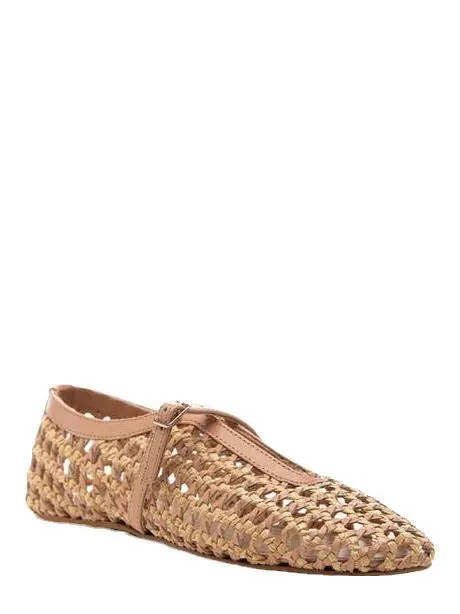 275 CENTRAL Izabel Woven Raffia Ballet Flat - Natural