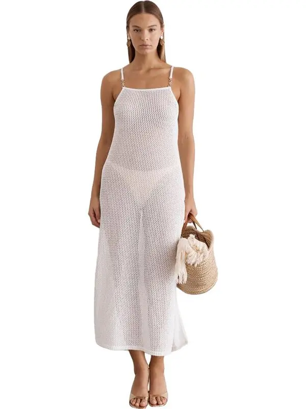 AQUA BLU AUSTRALIA Kiara Maxi Dress - Blanc
