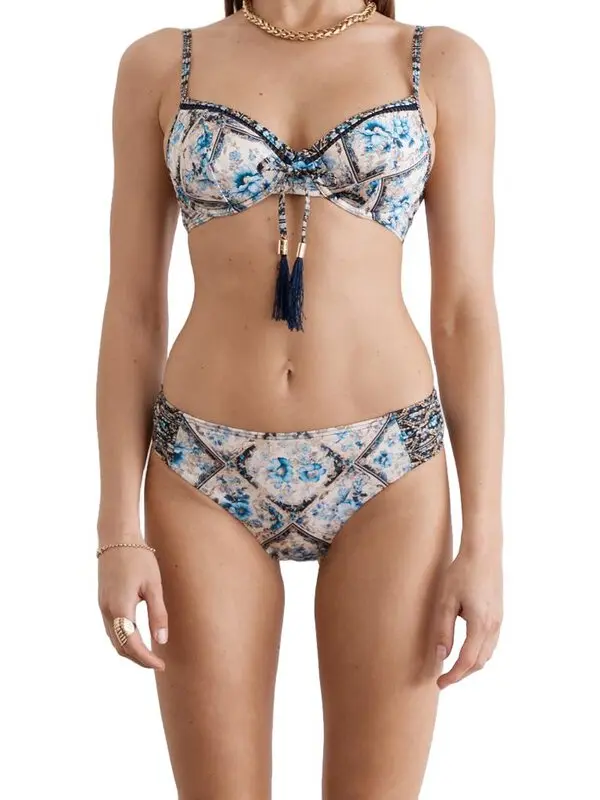 AQUA BLU AUSTRALIA Gathered Bikini Bottom - Dauphine