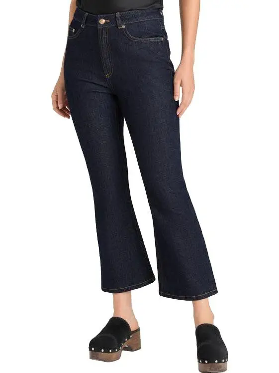 Cinq À Sept Stevie Crop Flare Jeans - Indigo Noir