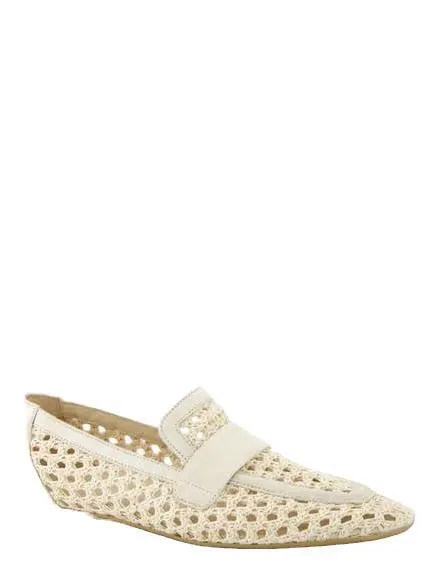 Paul Green Delta Woven Loafer - Nature Shell Diva Soft Suede
