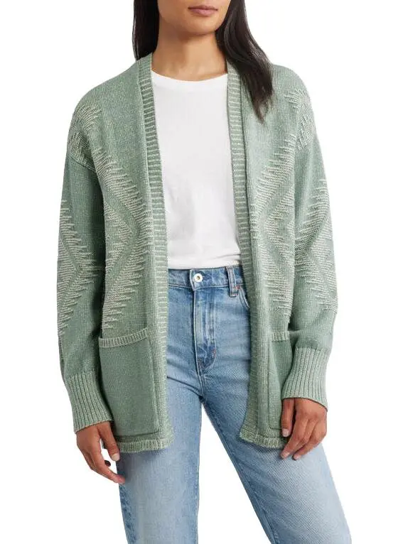 Pendleton Sierra Springs Open Front Cardigan - Sage