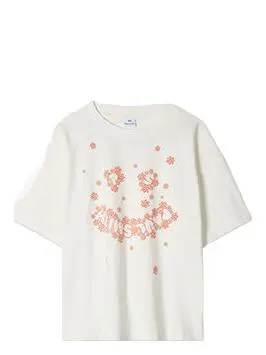 Paul Smith Organic Cotton 'daisy Happy' T-shirt - White
