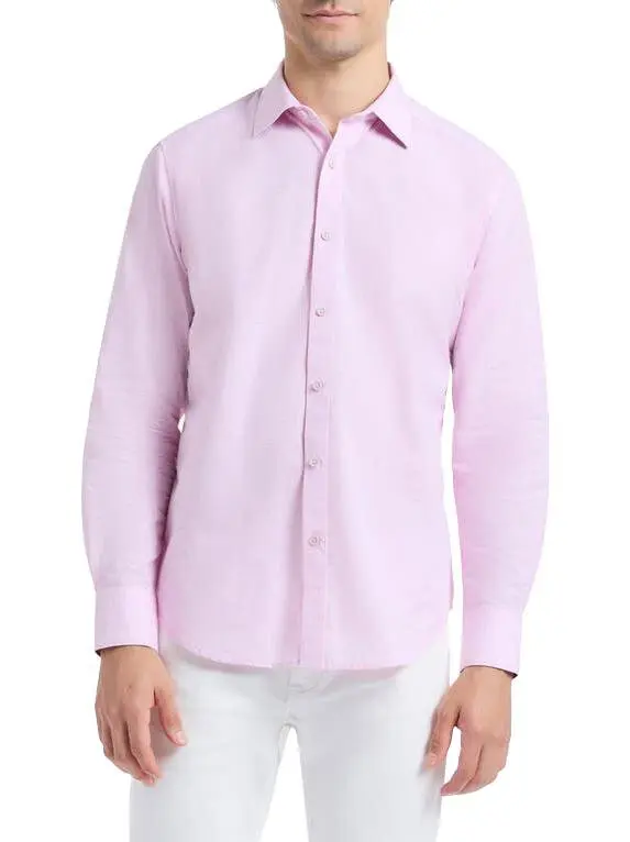 Robert Graham Avondale Cotton Button-up Shirt - Light Pink