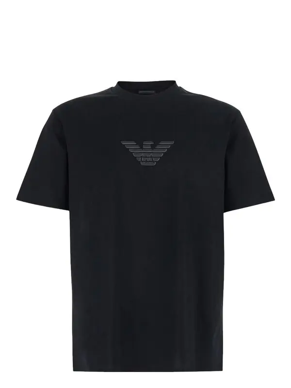 Emporio Armani Logo Cotton T-shirt - Black