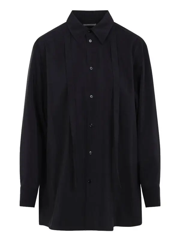 LEMAIRE Silk Button-down Shirt - Black