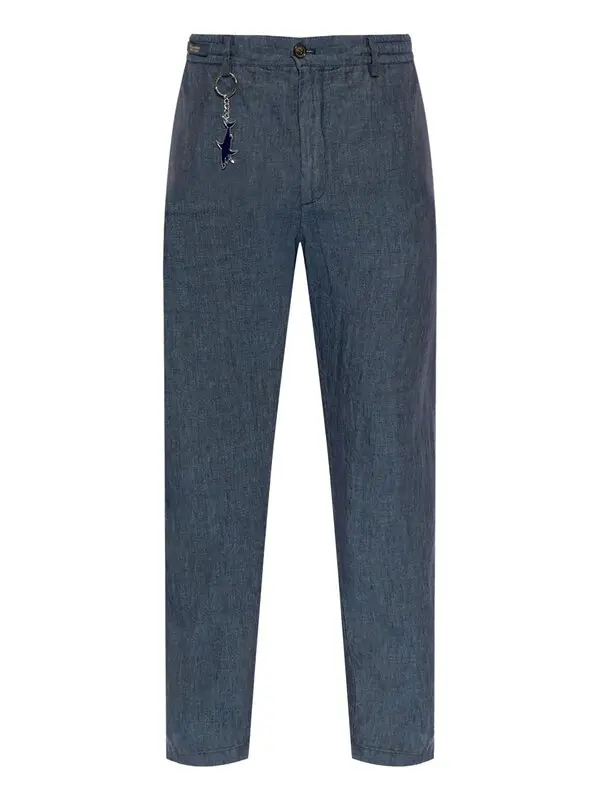 Paul & Shark Linen Trousers - Blue