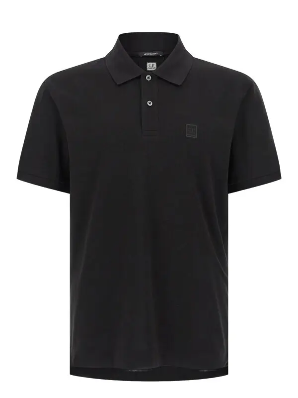 C.P. COMPANY C. P. Company Polo M/c With Logo - Black