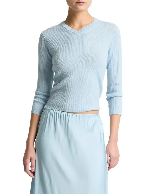 Vince Cashmere & Silk Knit Sweater - Clearwater