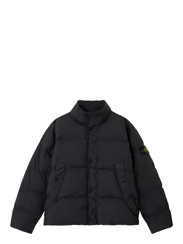 Stone Island Crinkle Reps Ny Down Jacket - Black