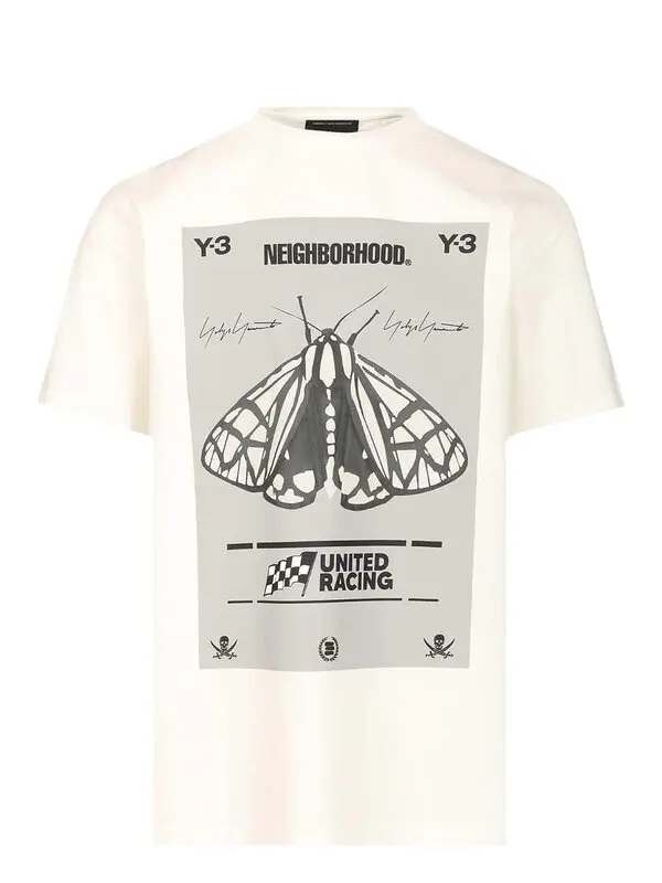 Y3 Nbhd Graphic Tee - White