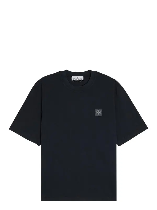 Stone Island Compass Patch Logo T-shirt - Blue