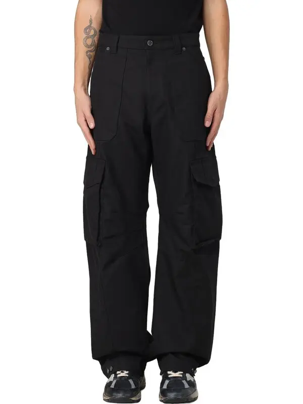 GOLDEN GOOSE Wide Leg Pants - Black