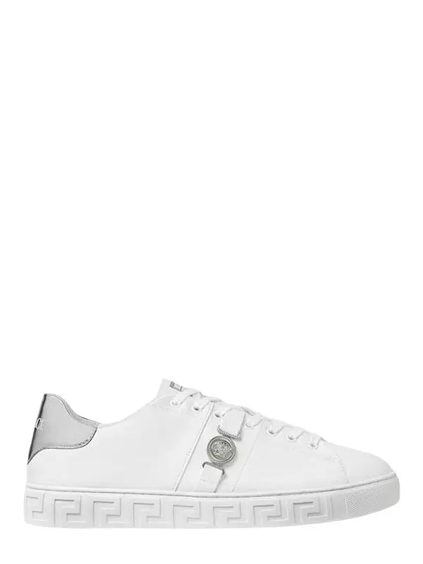 Versace Greca Leather Sneaker - White