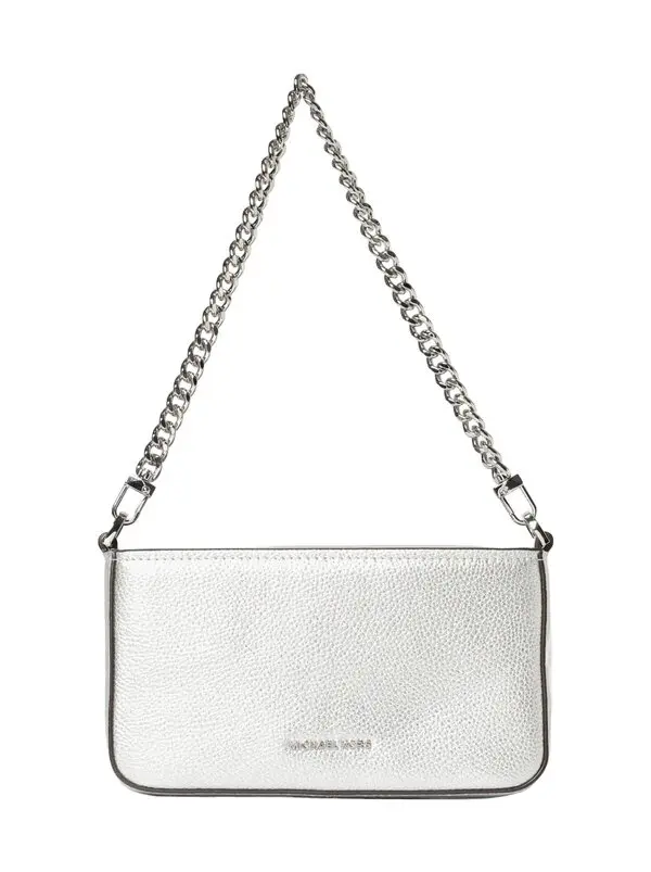 Michael Kors Mini Baguette With Chain Strap - Silver
