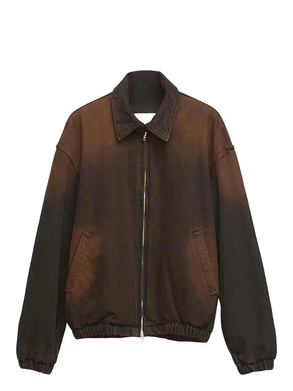 SONG FOR THE MUTE Padded Zip-up Jacket - Brown