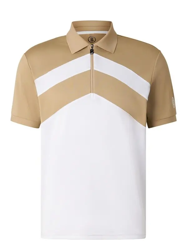 Bogner Cuno Functional Short-sleeved Top - Beige/white