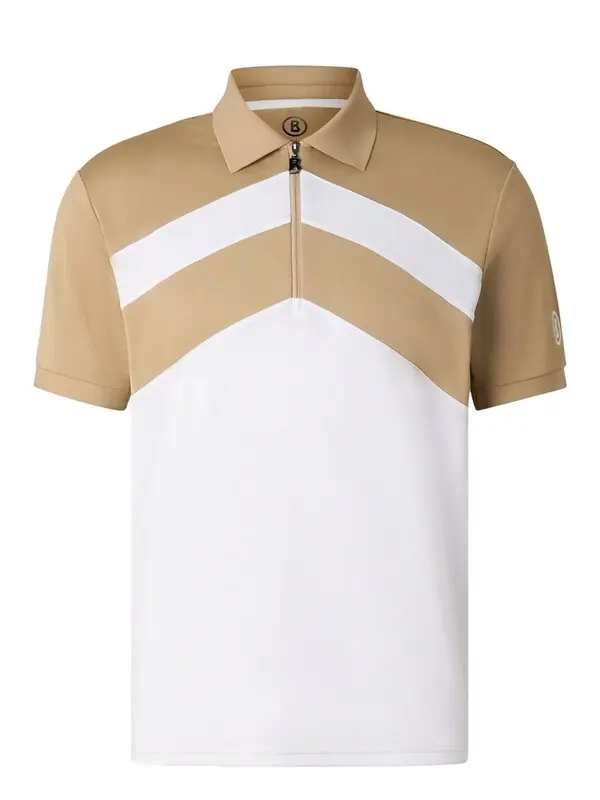 Bogner Cuno Functional Short-sleeved Top - Beige/white